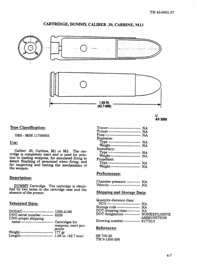 TM 43-0001-27 Carbine