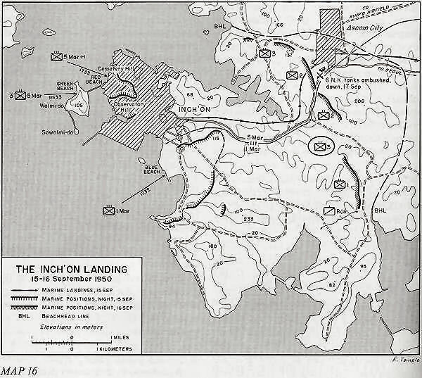 CHAPTER XXV, The Breakthrough at Inchon, South to the Naktong, North to ...