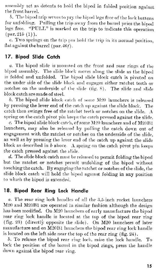 TM 9-297: 3.5-In Rocket Launcher, M20 and M20B1 8/50; Operation