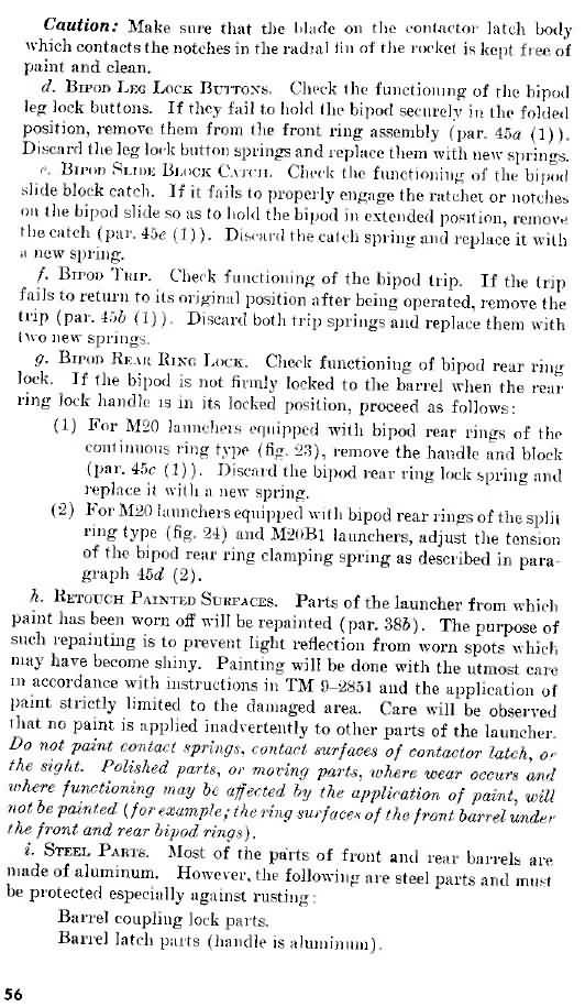 TM 9-297: 3.5-In Rocket Launcher, M20 and M20B1 8/50; Maintenance