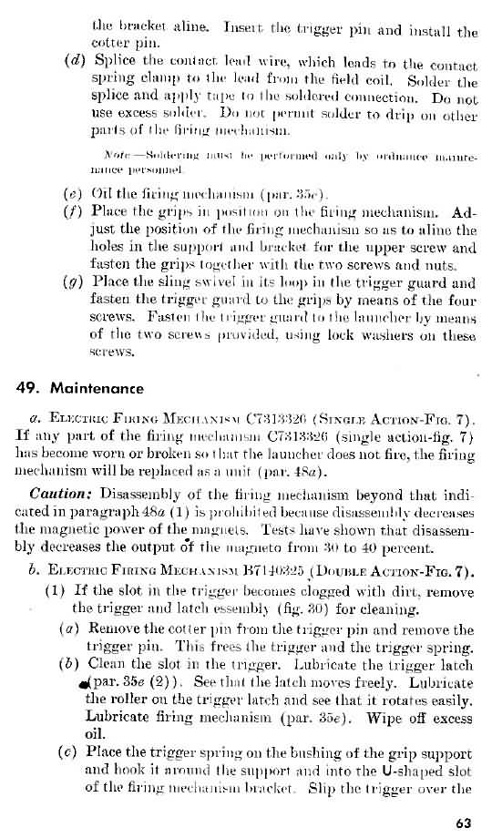 TM 9-297: 3.5-In Rocket Launcher, M20 and M20B1 8/50; Maintenance