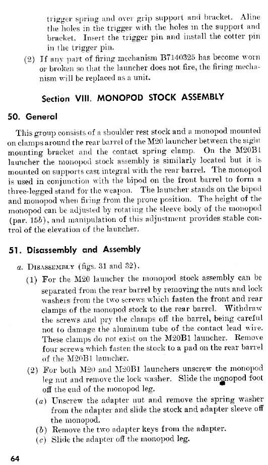TM 9-297: 3.5-In Rocket Launcher, M20 and M20B1 8/50; Maintenance