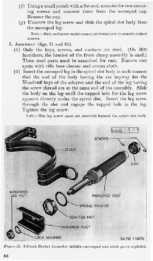 TM 9-297: 3.5-In Rocket Launcher, M20 and M20B1 8/50; Maintenance