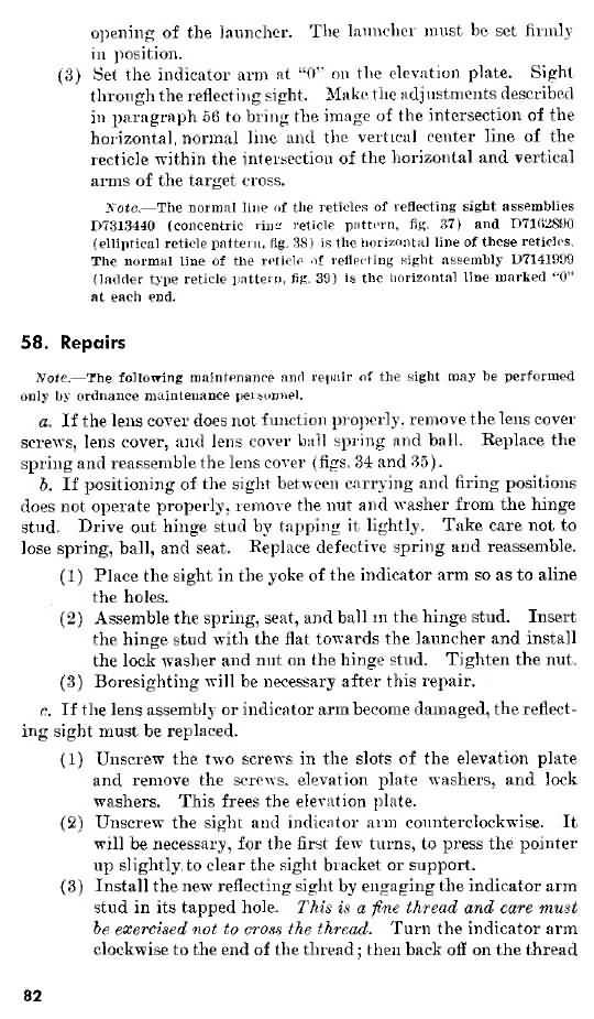 TM 9-297: 3.5-In Rocket Launcher, M20 and M20B1 8/50; Maintenance