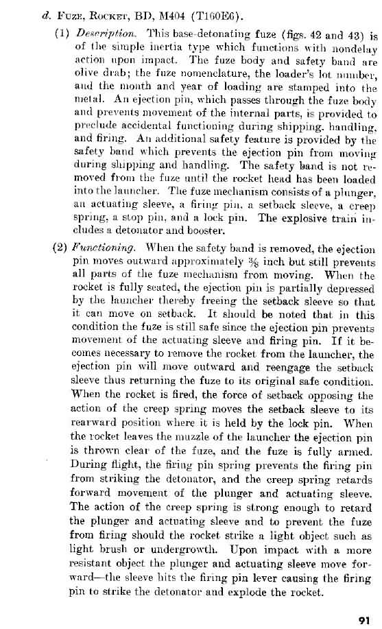 TM 9-297: 3.5-In Rocket Launcher, M20 and M20B1 8/50; Operation