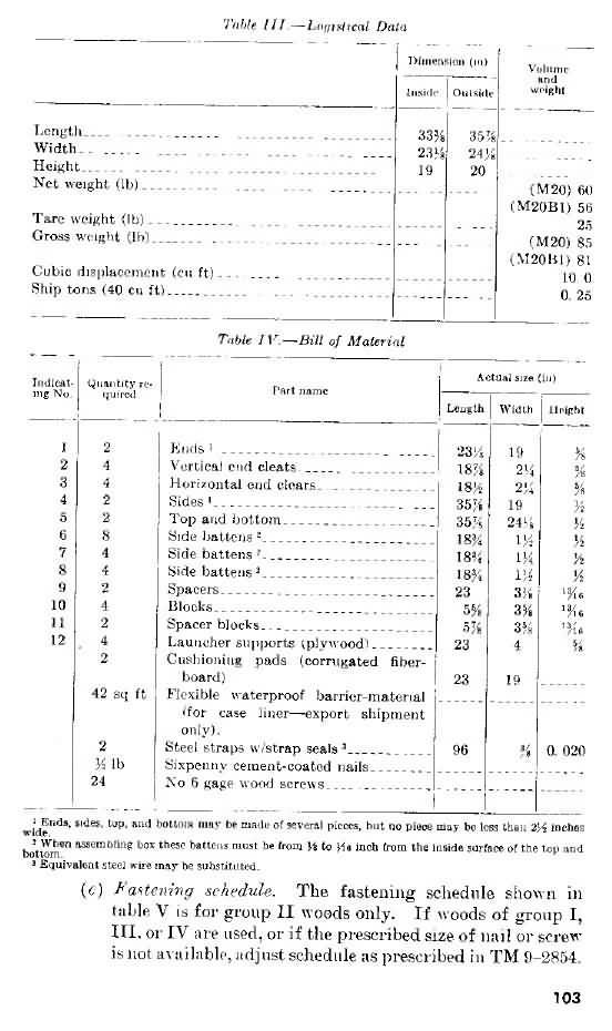 TM 9-297: 3.5-In Rocket Launcher, M20 and M20B1 8/50; Handling