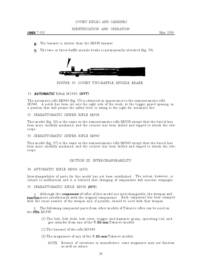 Tokarev Rifle and Carbines: Differences